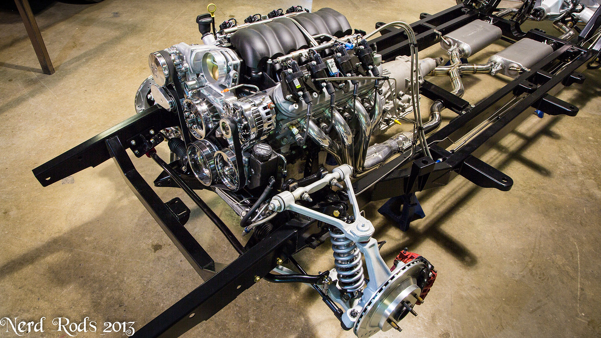 Nerd Rods, 55-59 Truck Frame Project 1956, C4 suspension, 5.3L auto Kit ...